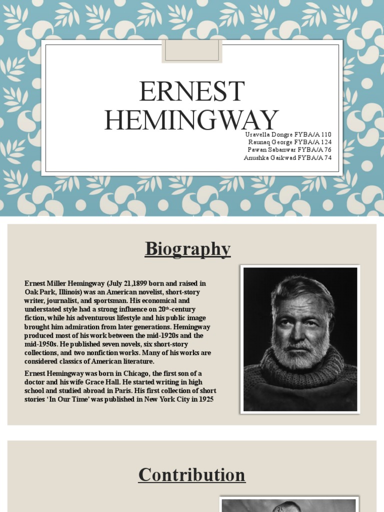 Ernest Hemingway | PDF | Ernest Hemingway | Books