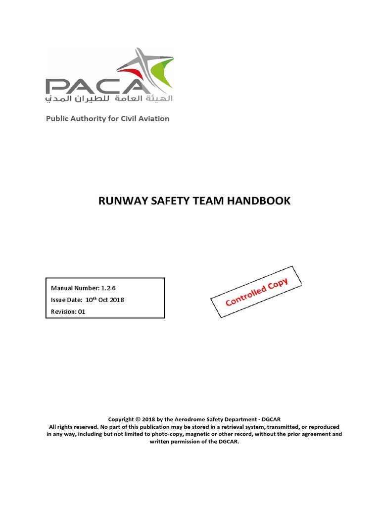Runway Safety Team Handbook: Public Authority For Civil Aviation | PDF ...
