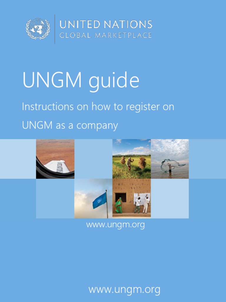 Register Your Company On UNGM | PDF | Password | Login