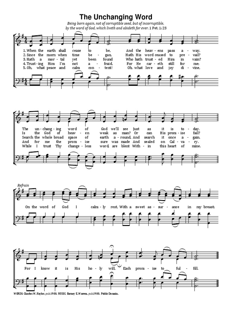 The Unchanging Word | PDF