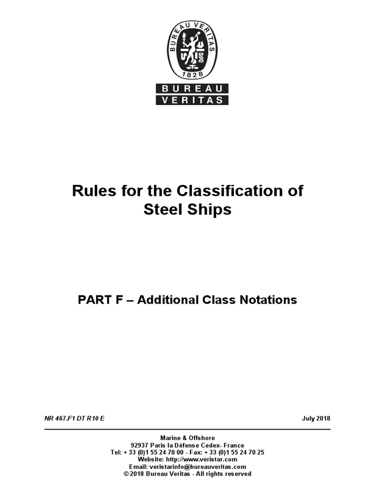 Part F - Additional Class Notations | PDF | Indemnity | Confidentiality