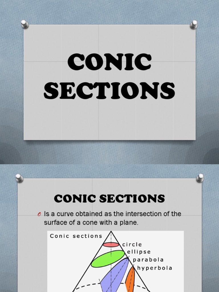Conic Sections | PDF | Ellipse | Algebraic Geometry