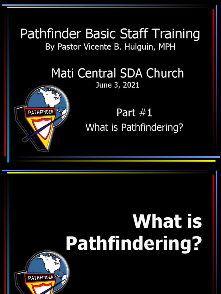 Pathfinder Basic Staff Training | PDF | Leadership | Seventh Day ...
