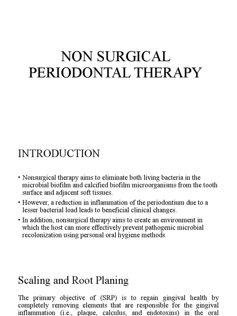 Non Surgical Periodontal Therapy | PDF | Periodontology | Health Sciences