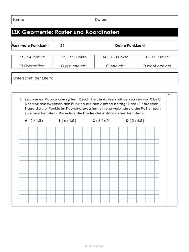 LZK Raster Und Koordinaten 2 | PDF