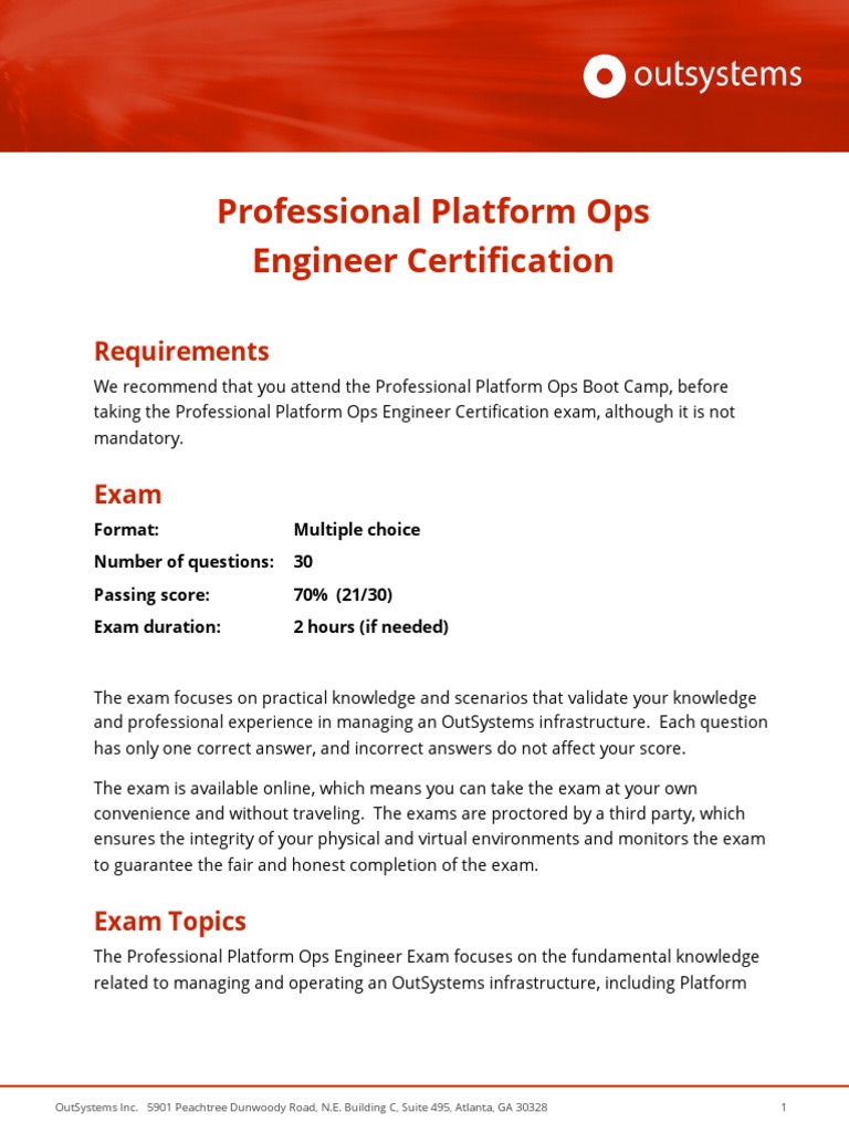 Professional Platform Ops Engineer Certification Detail Sheet - en ...