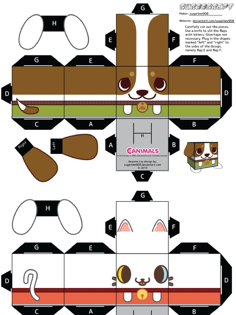 Animals Cubecraft by Sugarbee | PDF