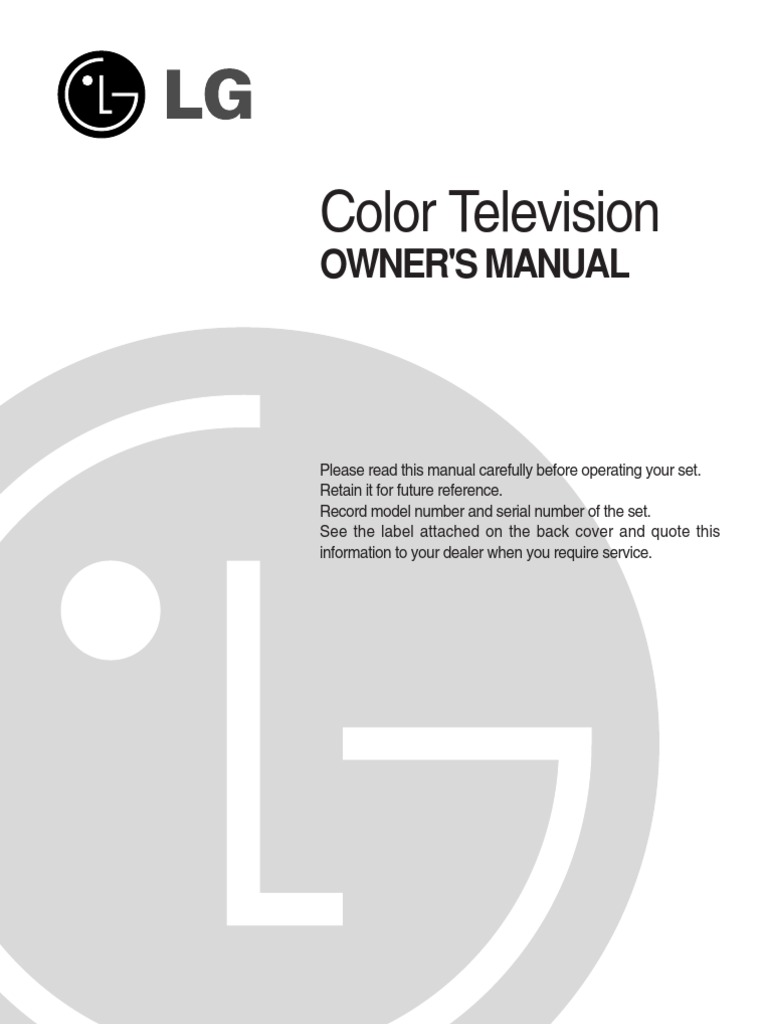 Manual TV LG 29" Com Usb | PDF | Cable Television | Mp3