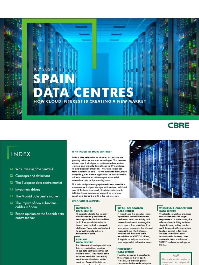 Spain Data Centres: JULY 2 0 2 1 | Download Free PDF | Data Center ...