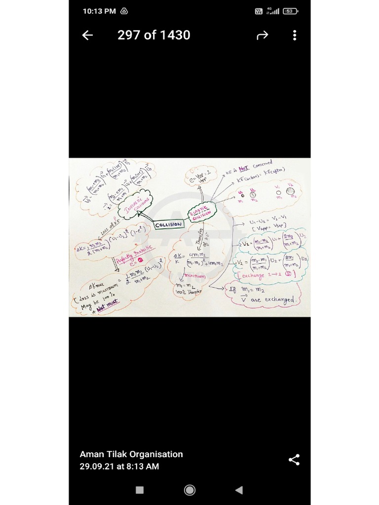 Collision - Short Notes | PDF