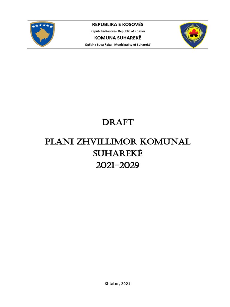 Drafti - PZHK 2021-2029 - Suhareka | PDF