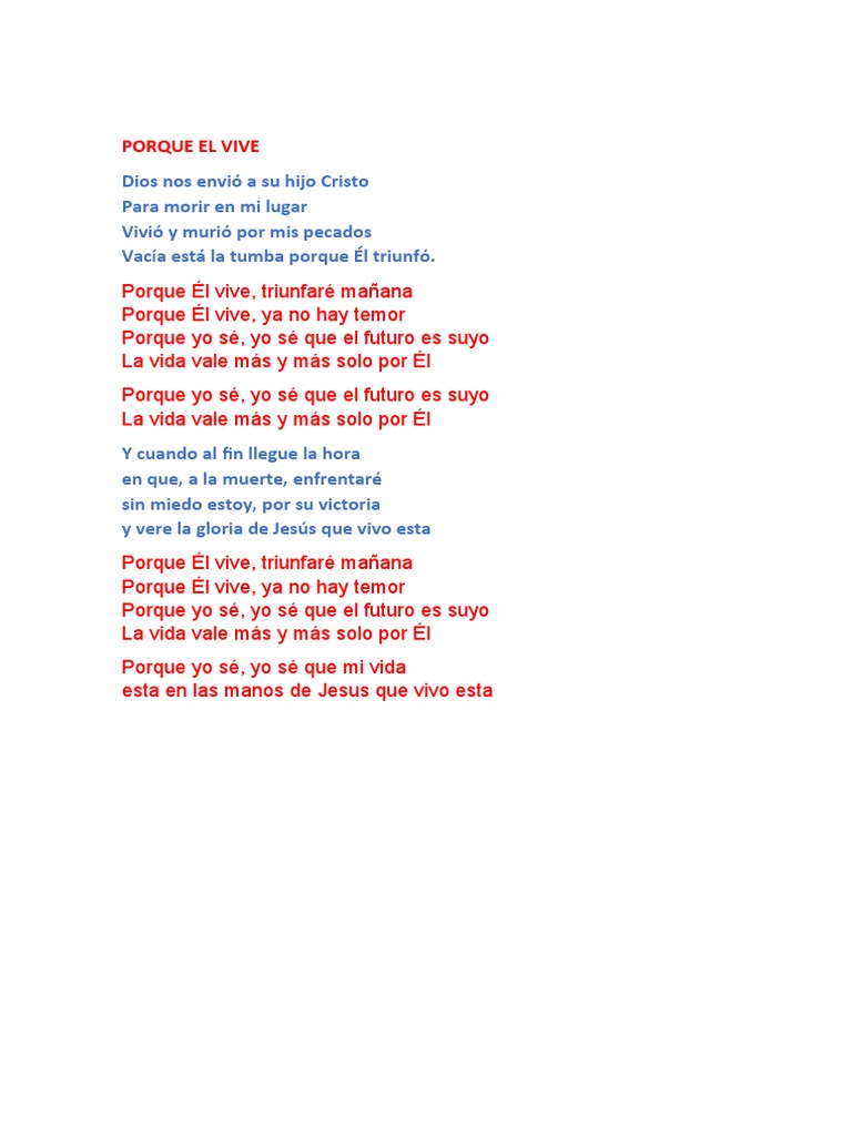 Porque El Vive | PDF