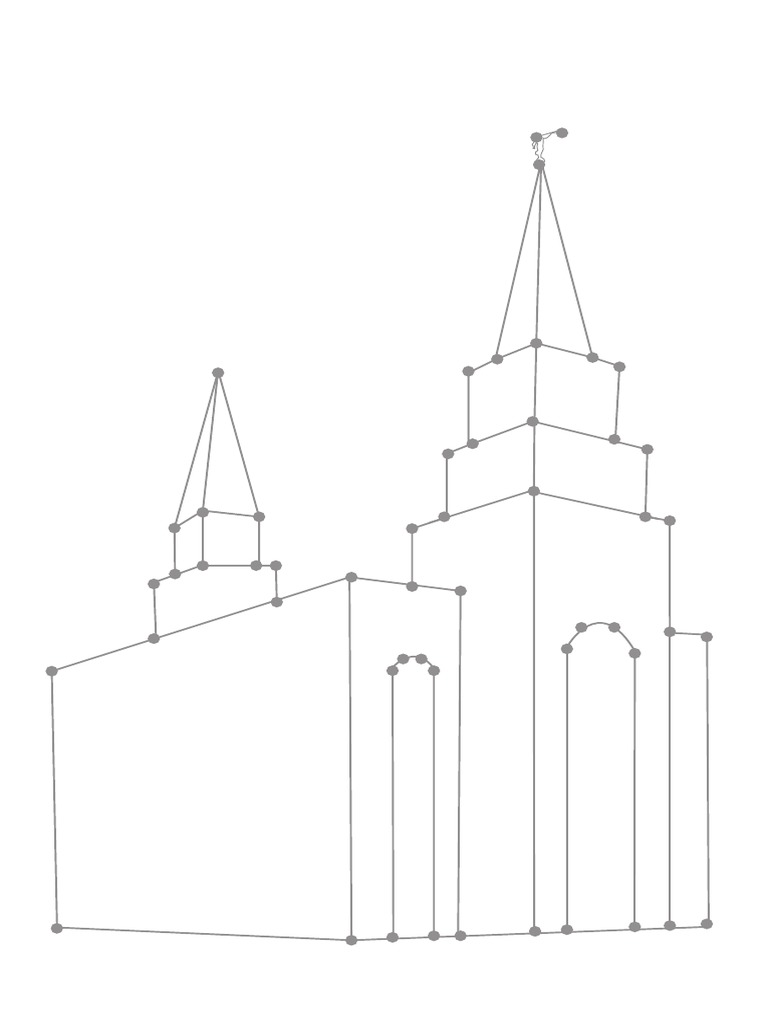 Temple String Art Template | PDF
