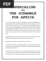 Scramble for Africa: Causes & Impact | PDF | Colonialism | Africa