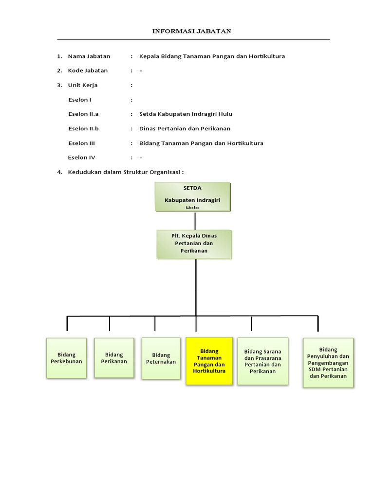 Formulir Analisis Jabatan | PDF