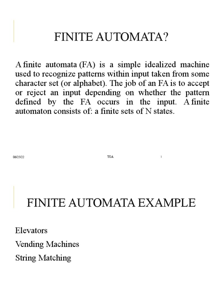 Finite Automata? | PDF | Computing | Models Of Computation