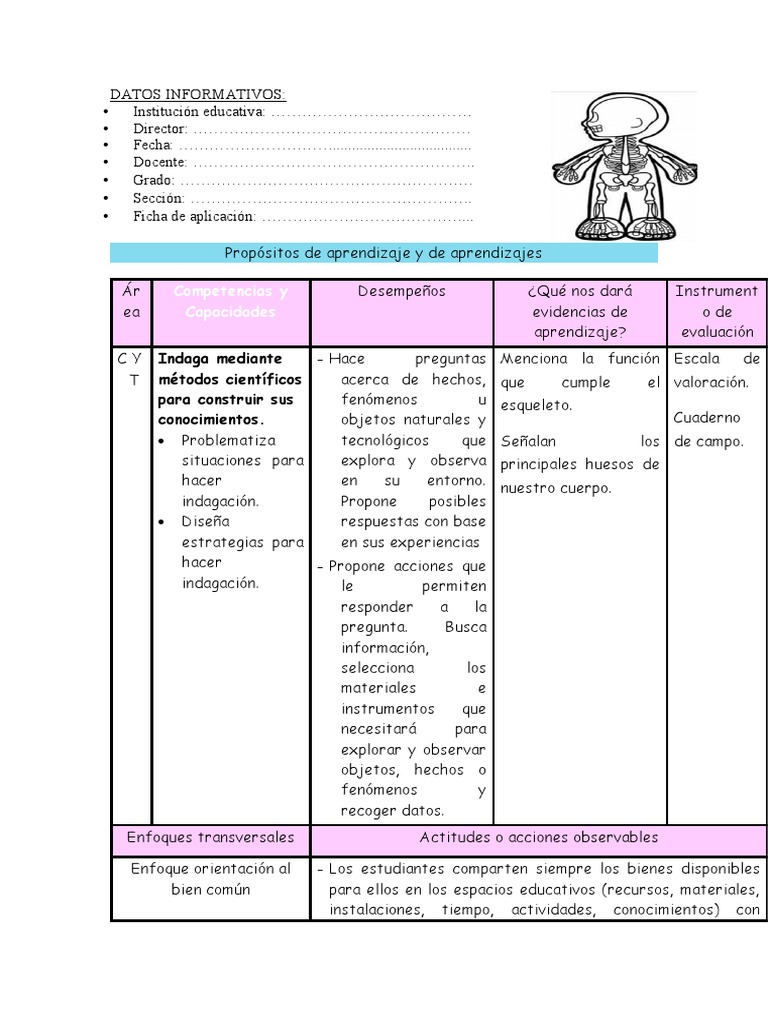 Sistema Oseo Sesion Pdf Evaluación Aprendizaje