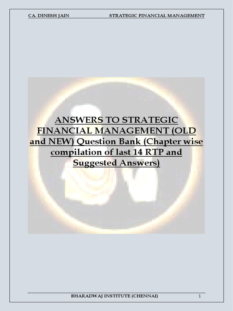 Strategic Financial Management Q&A Guide | PDF | Valuation (Finance ...