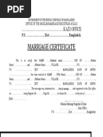 Nikah Form and Agreement Template | PDF | Marriage | Social Conventions