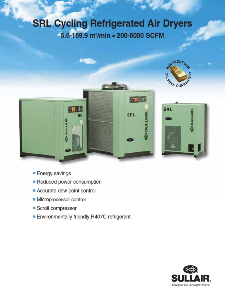 SRL - Refrigerated Air Dryers | PDF | Clothes Dryer | Efficient Energy Use