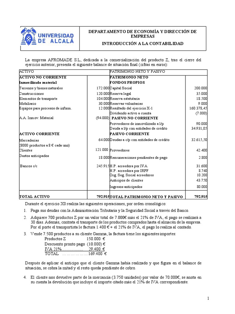 Ejercicio de Ciclo Contable Completo Resuelto | PDF | Bancos | Interés