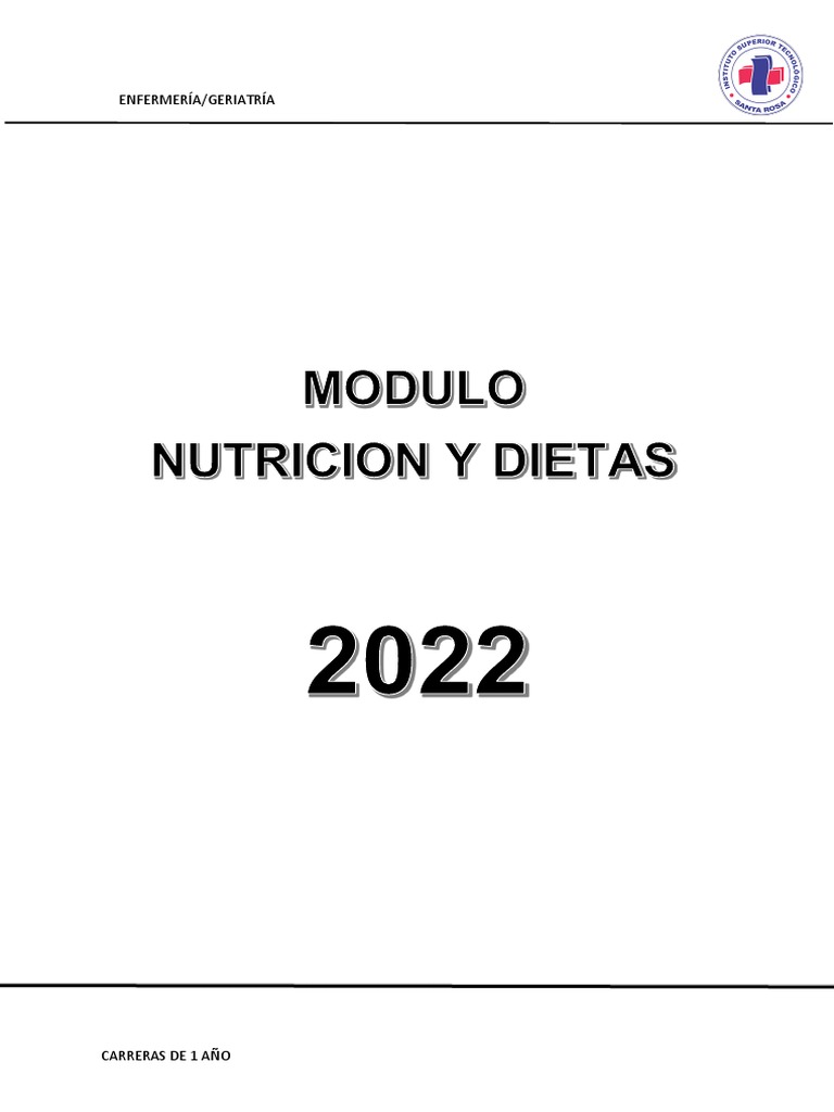 Modulo - Nutricion y Dietas | PDF | Dietético | Dieta