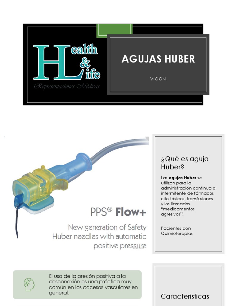 Agujas Huber: Uso y Características | PDF