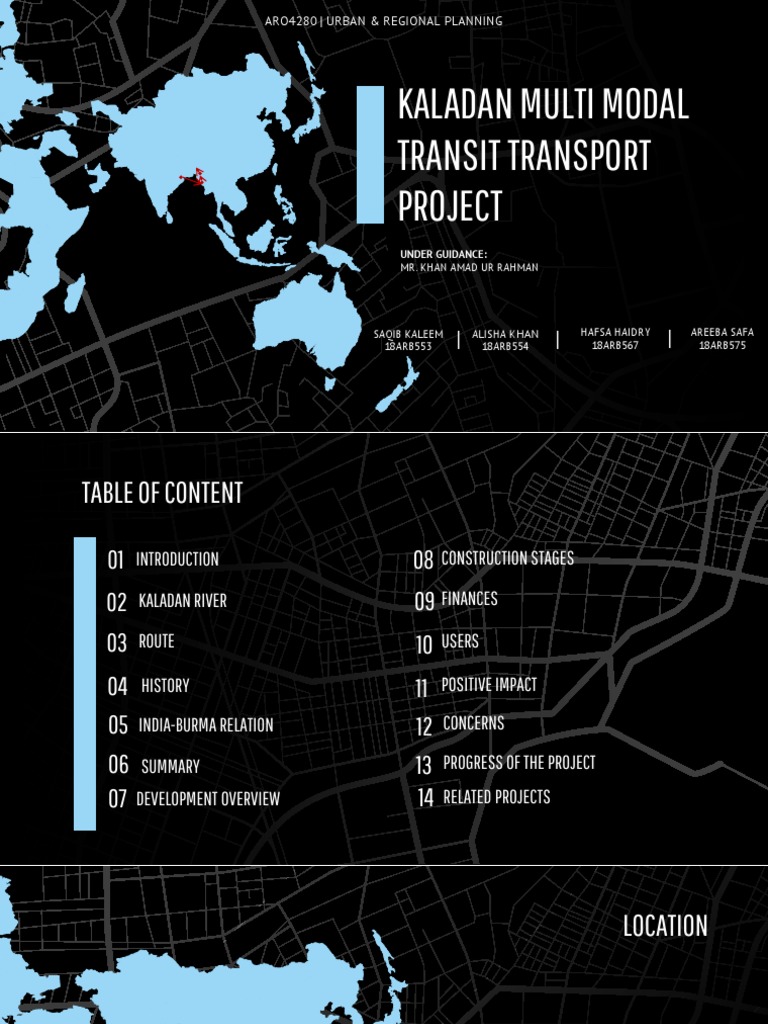 Unlocking Potential: The Kaladan Multi-Modal Transit Transport Project ...