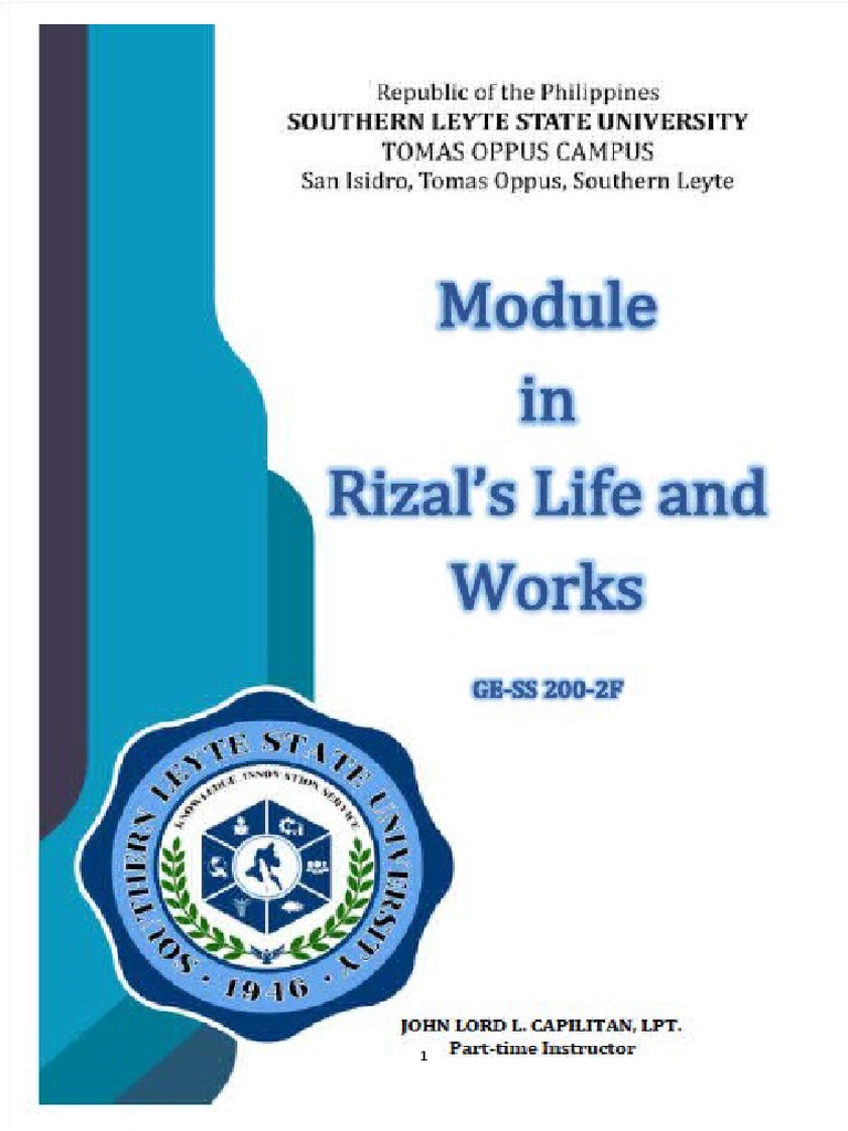Rizal Module | PDF | Philippines