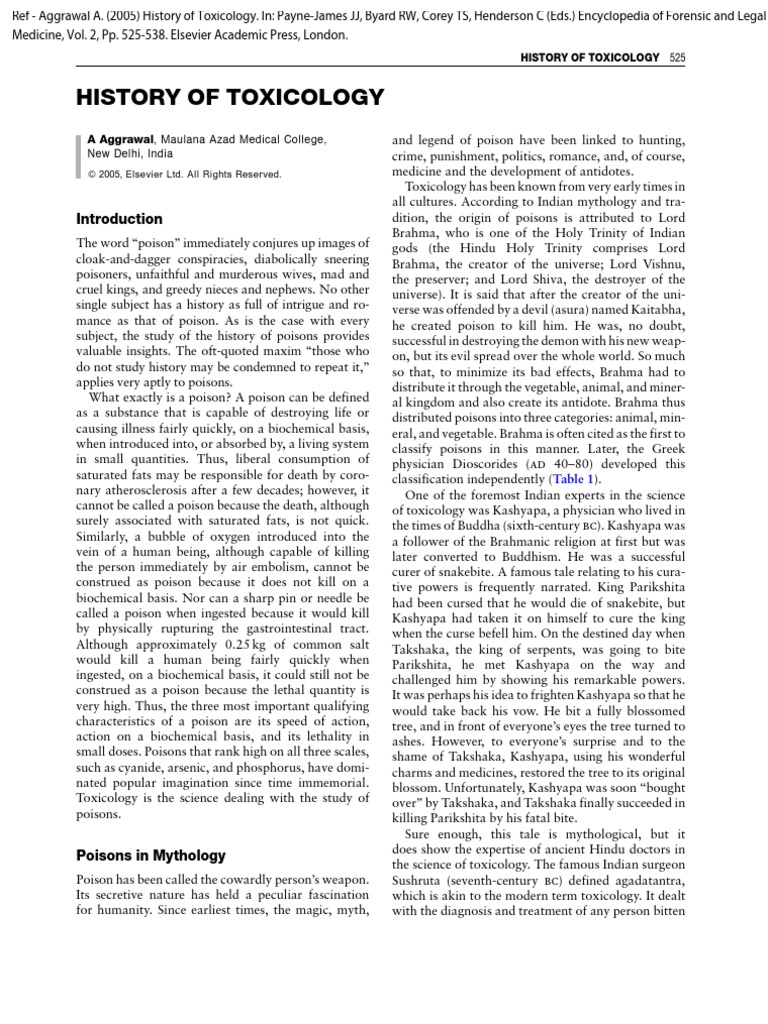 Evolution of Toxicology Through History | PDF | Social Science | Philosophy
