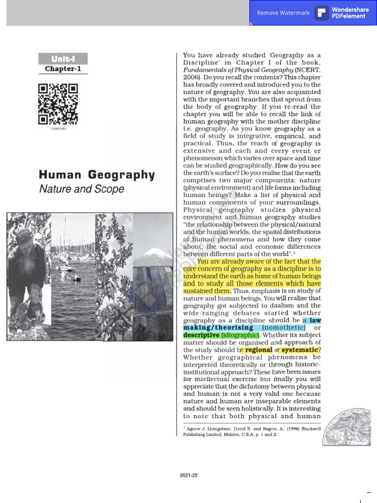 Fundamentals of Human Geography | PDF