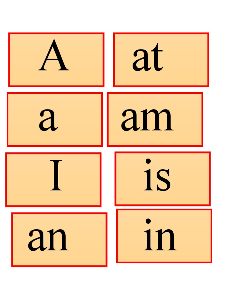 Basic Sight Words | PDF