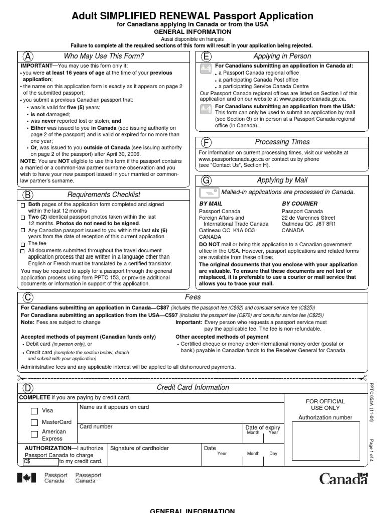 Passport Adult Renew | PDF | Passport | Money Order