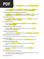 CAE Speaking Part 1 Question Samples | PDF