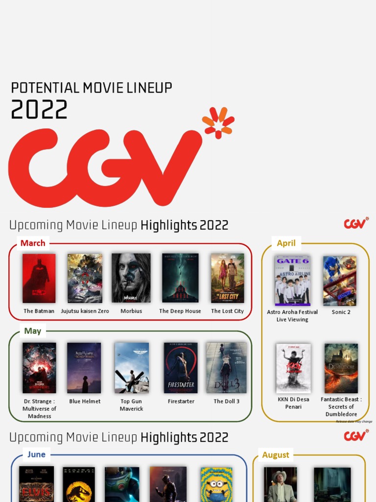 Movie Lineup 2022 | PDF