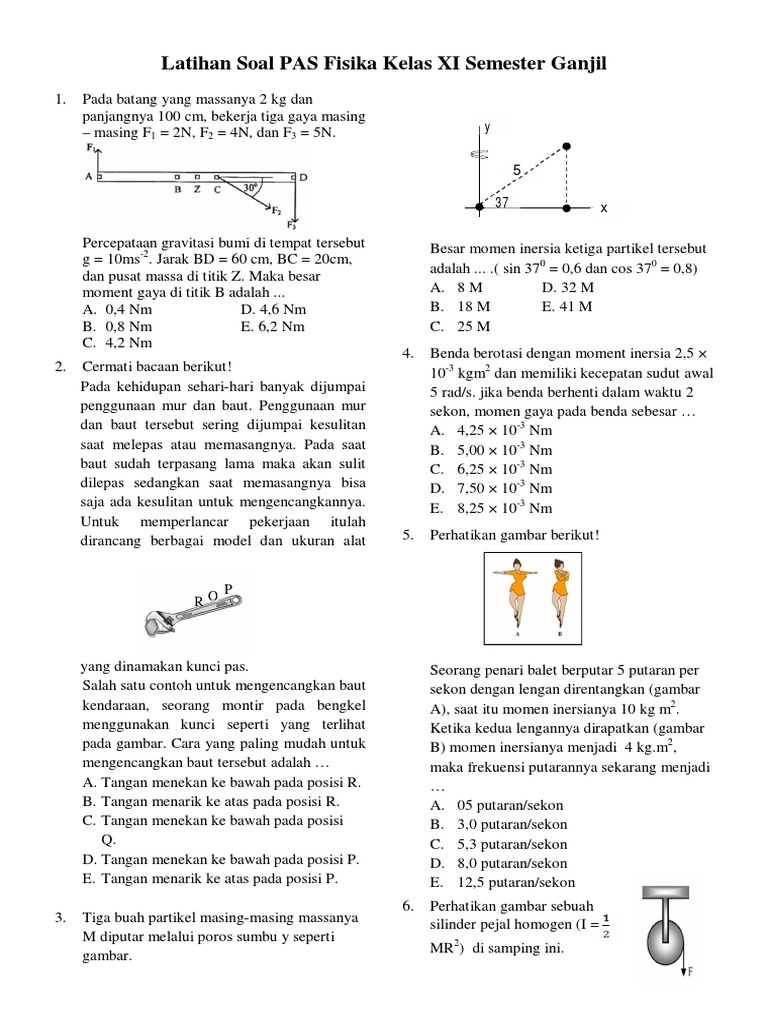 Soal Latihan UAS Fisika Klas 11 Ganjil | PDF