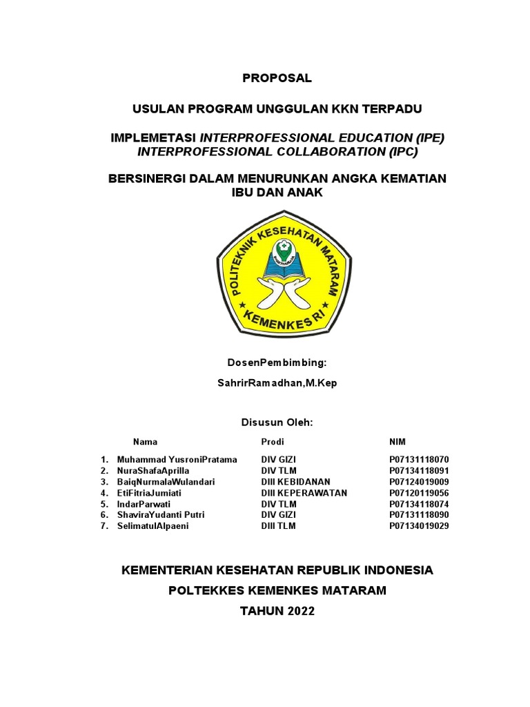 Contoh Proposal Unggulan | PDF