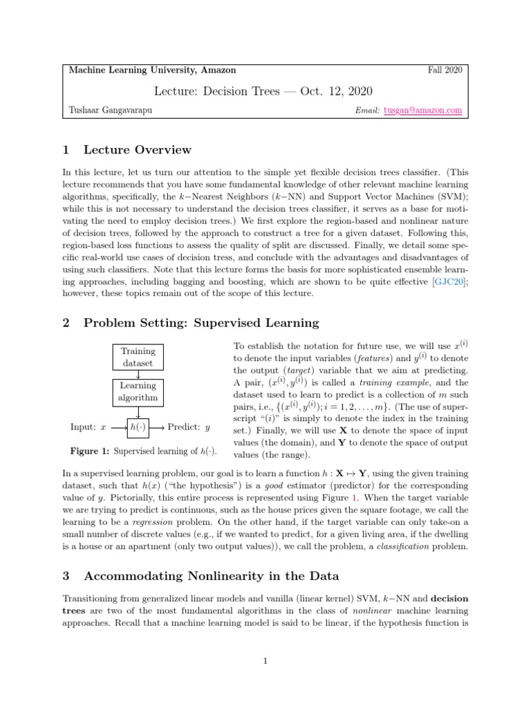 DT Notes 2020 | PDF | Machine Learning | Statistical Classification