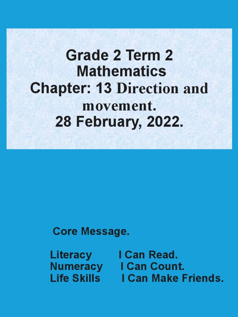 Year 2 Position and Direction Movement | PDF
