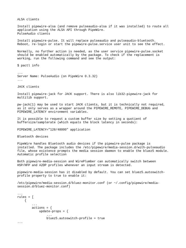 Pipewire | PDF | Software Engineering | Computer Engineering