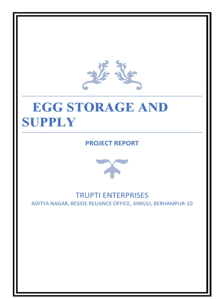 Egg Storage and Supply: Trupti Enterprises | Download Free PDF | Retail ...