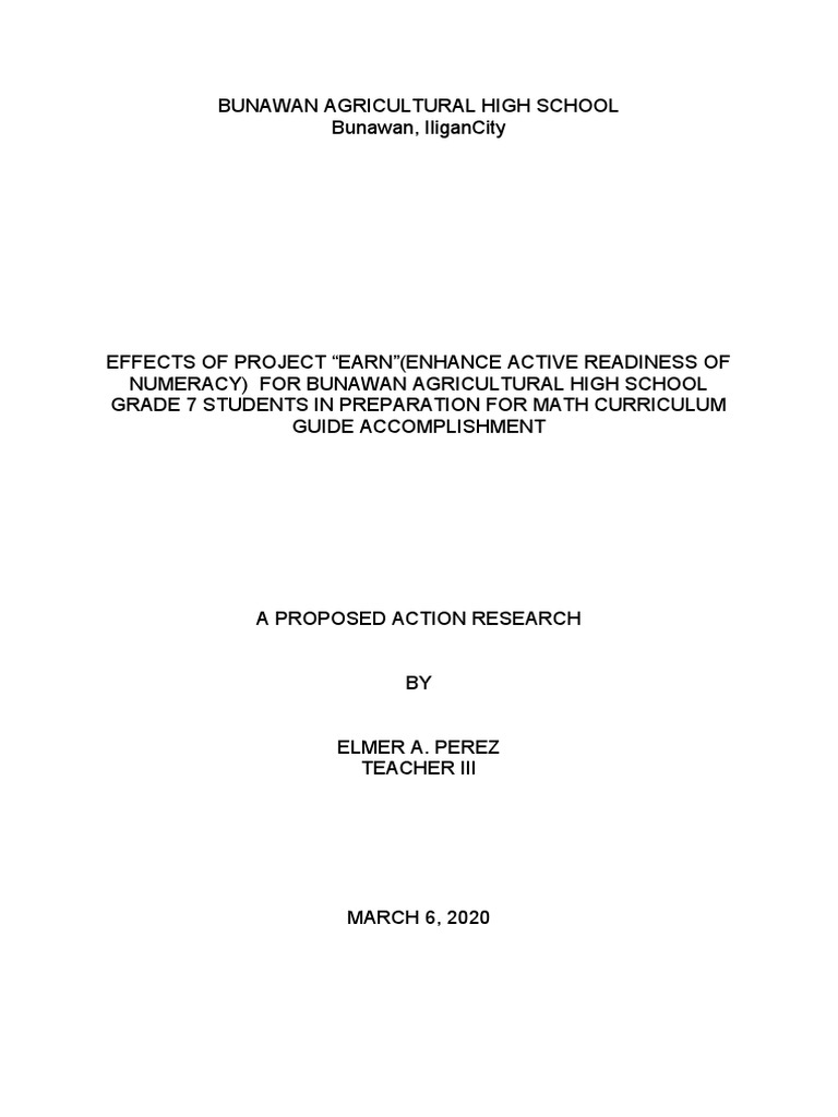 A-Proposed-Action-Research-Filipino Park | PDF | Test (Assessment ...