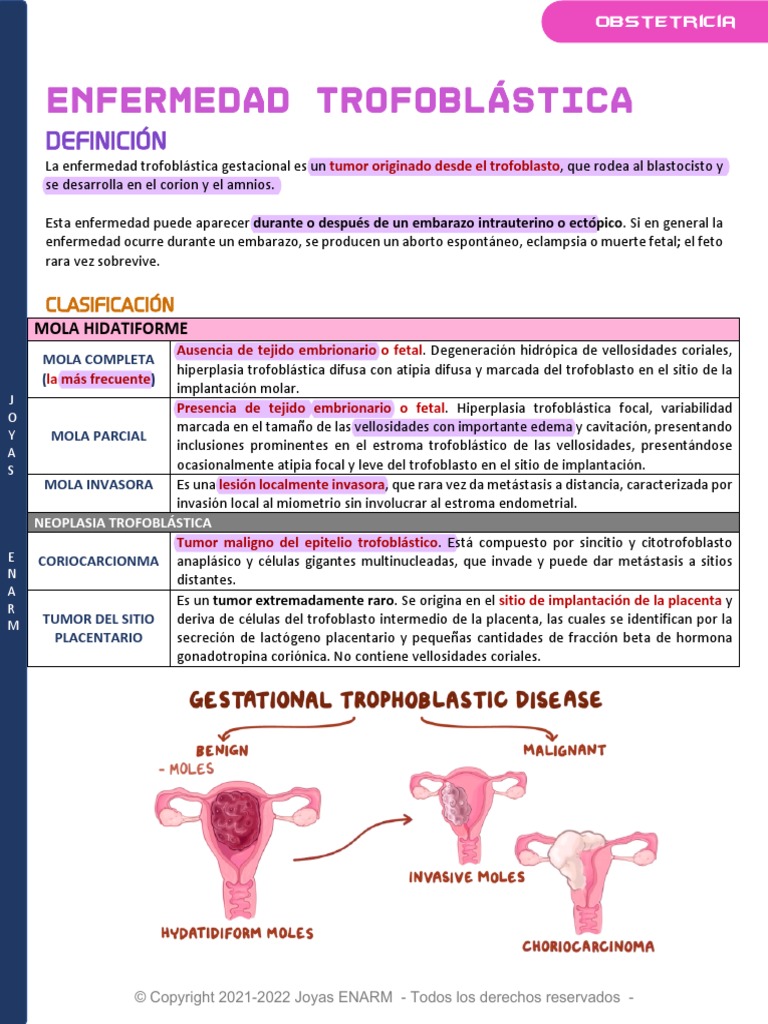 Enfermedad Trofoblástica Gestacional (Mola Parcial, Completa ...