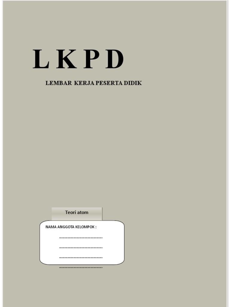 LKPD Teori Atom | PDF