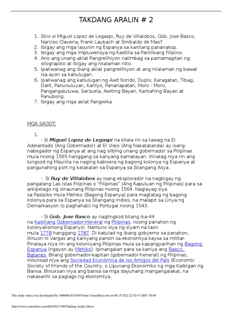 Takdang Aralin 2 | PDF