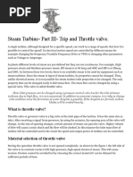 Steam Turbine Trip Throttle Valve | PDF | Valve | Turbine