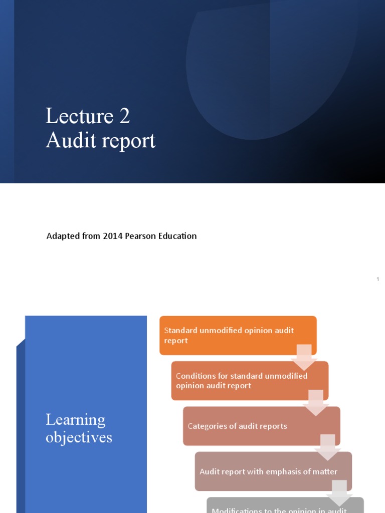 Audit 2022 - Lecture 2 | PDF | Auditor's Report | Financial Audit