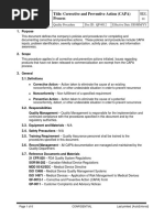 CAPA Form Example | PDF | Quality Assurance | Production And Manufacturing