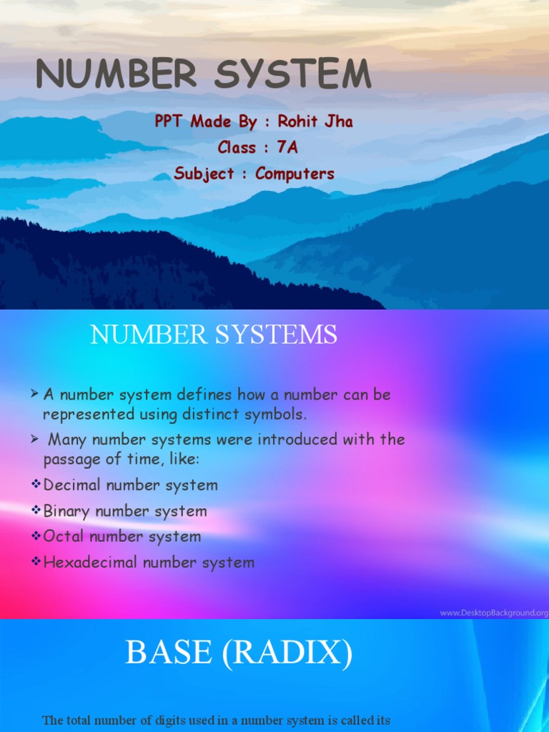 Class 7A Rohit Jha Number System | PDF | Decimal | Elementary Mathematics