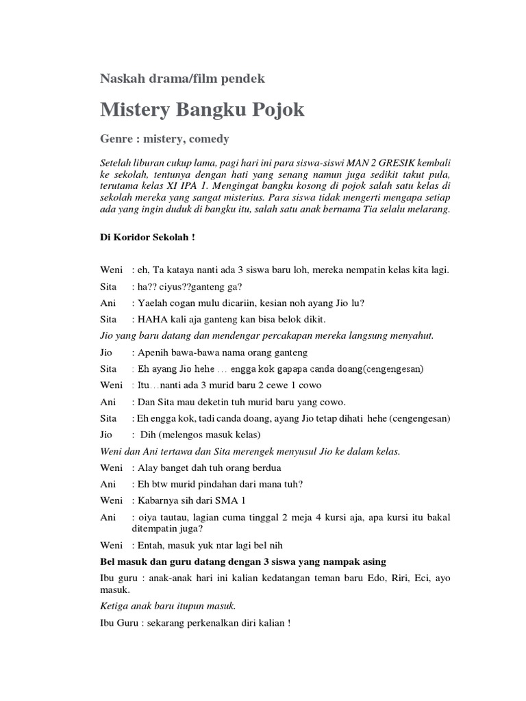 Misteri Bangku Pojok | PDF
